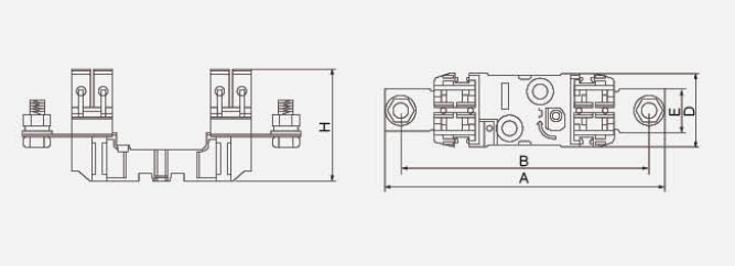 HRC NH2 Plastic Fuse Base 400A, HRC NH2 Plastic Fuse Base 400A, NH2 ...