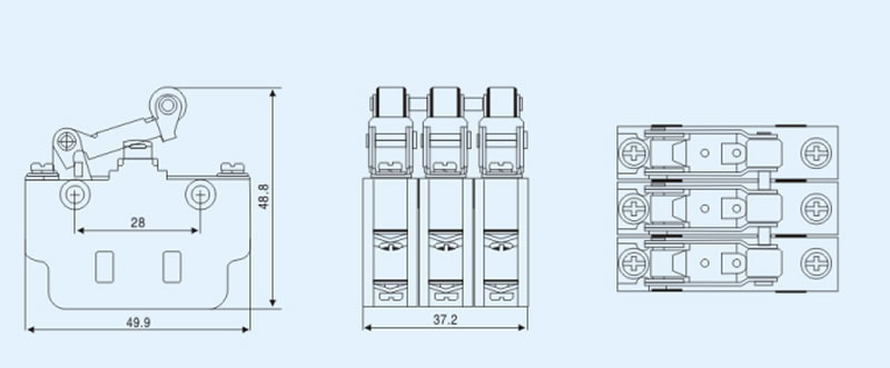 Snap Action Switches S800 400V 1A 3A 5A - Yueqing Aidun Electric Co.,Ltd.