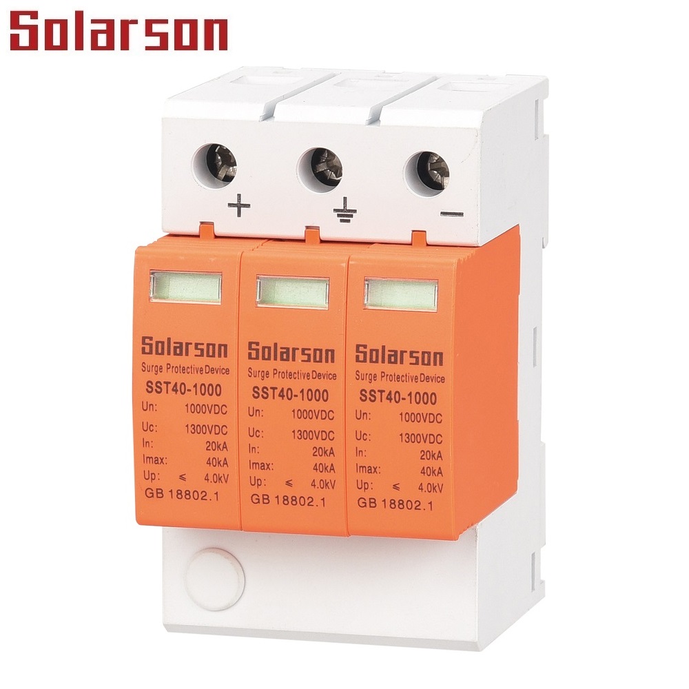 1000V DC Soalr PV Surge protection device SPD 2P Type II In 20kA Imax ...